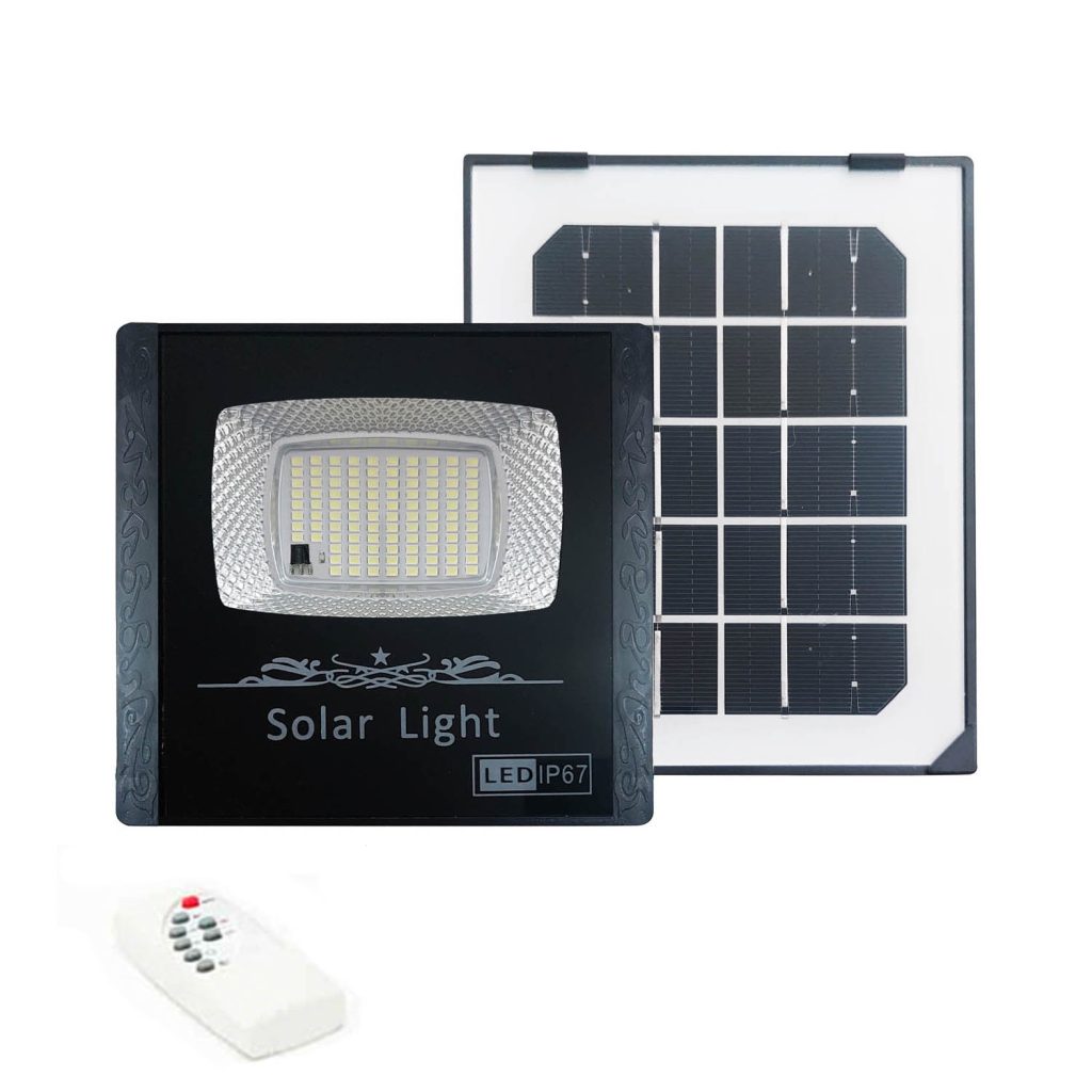 Mini Foco Solar 30W con Panel y Control Remoto – Luces Led Chile