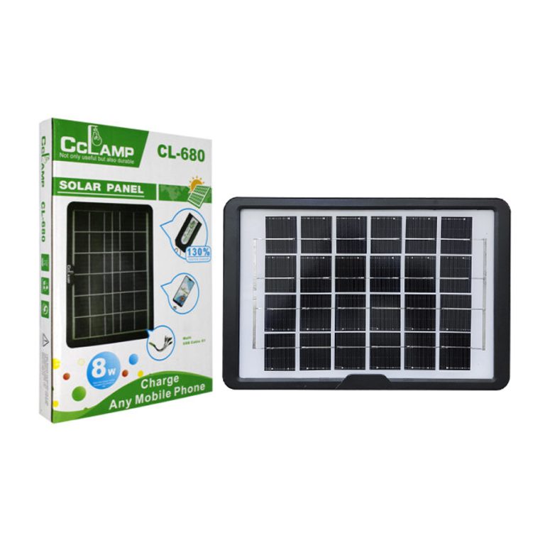 Panel Solar Portátil 6V 8W Multiuso – Luces Led Chile